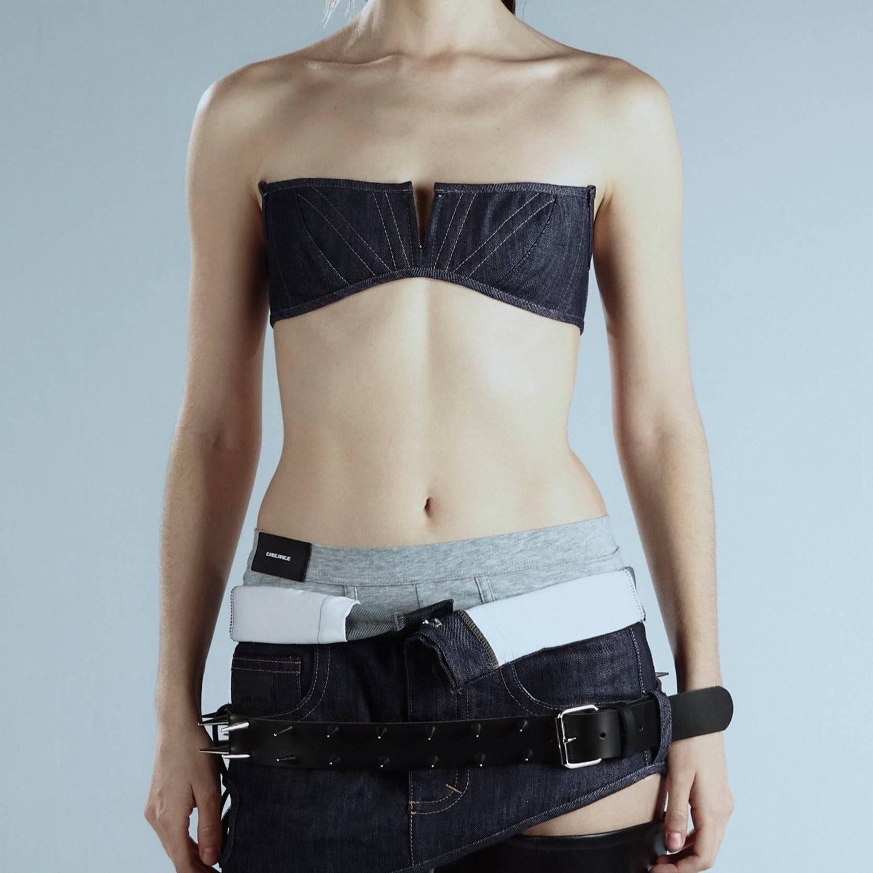 Denim Corset Bra – ap0cene