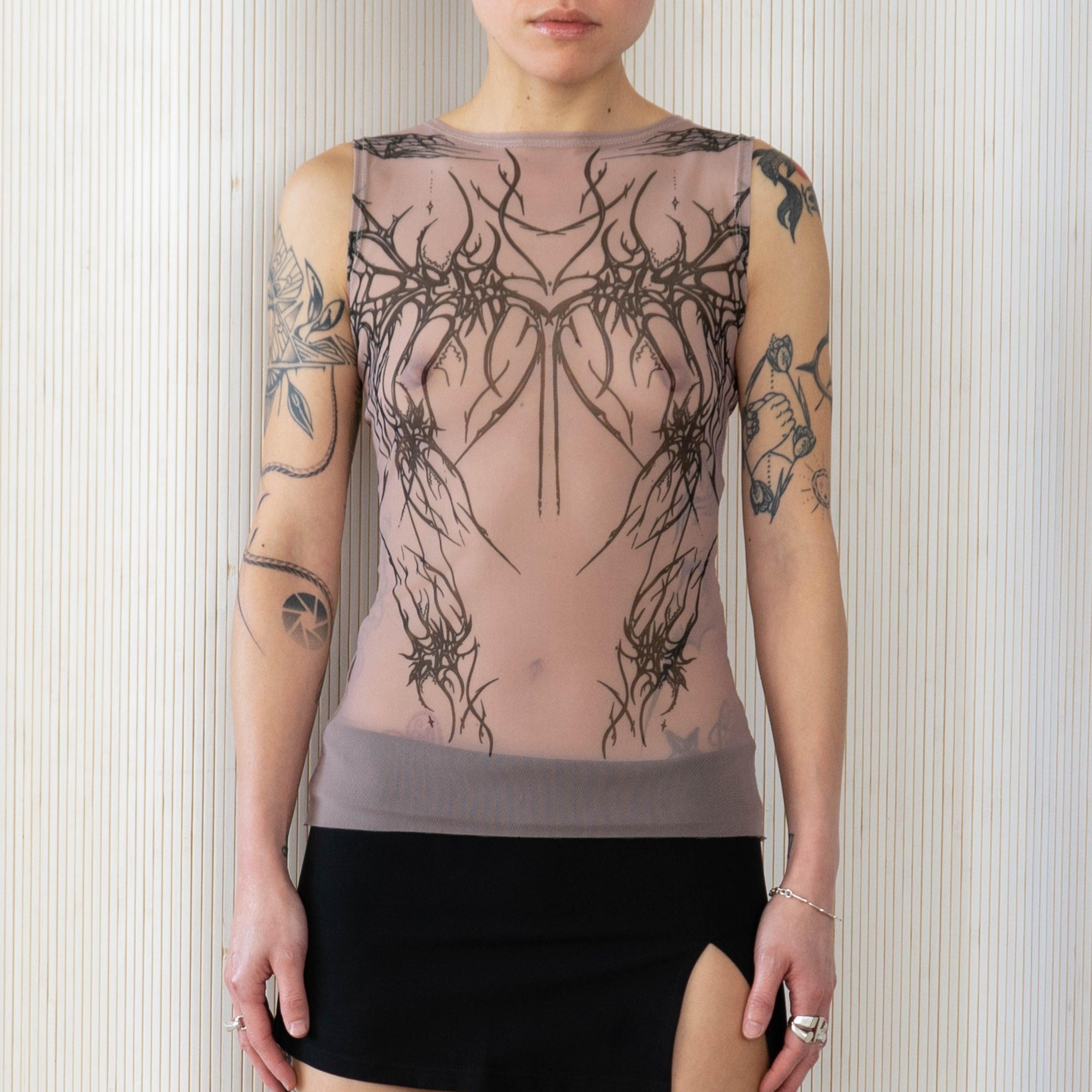 Tattoo Mesh Tank – ap0cene