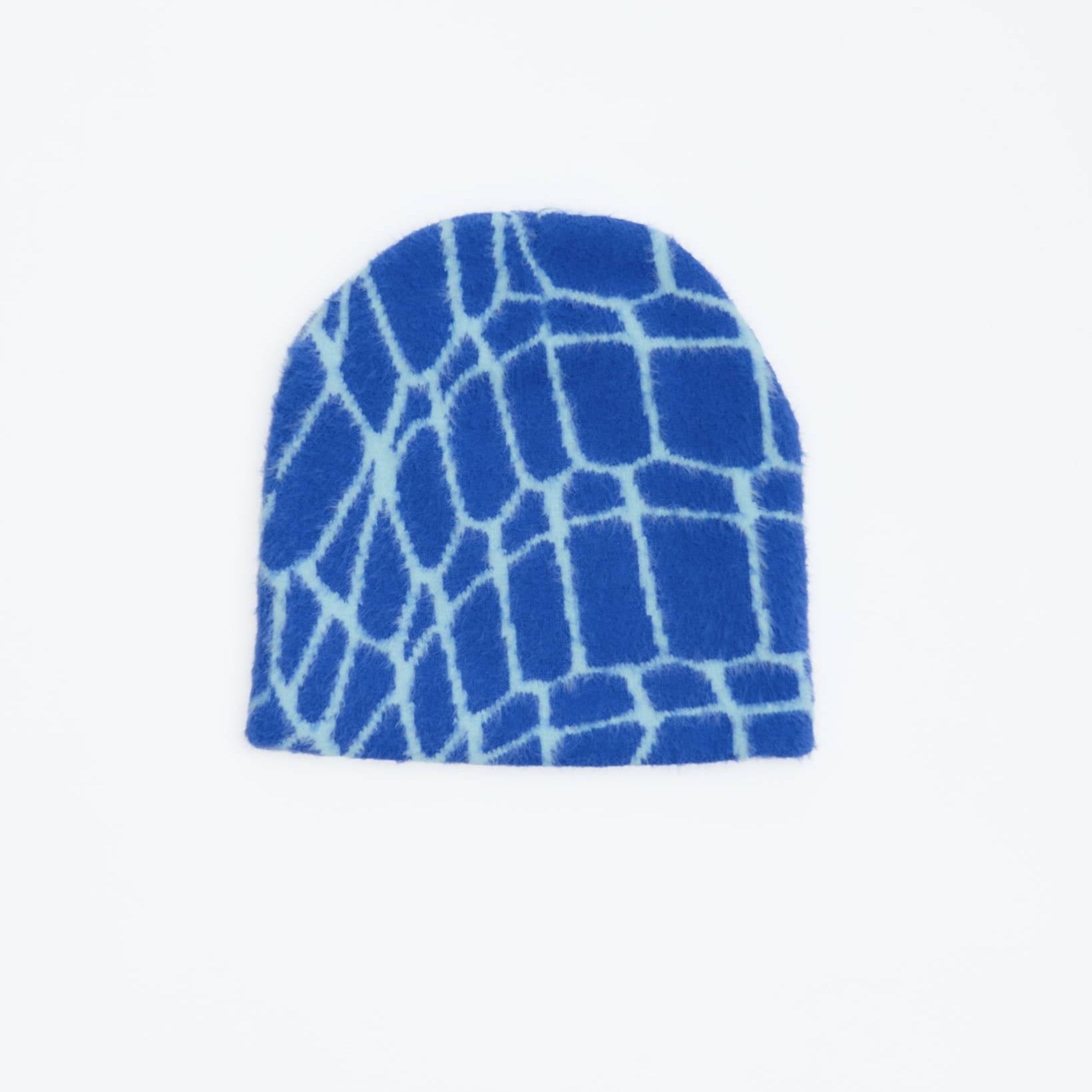 Blue Fuzzy Beanie – ap0cene